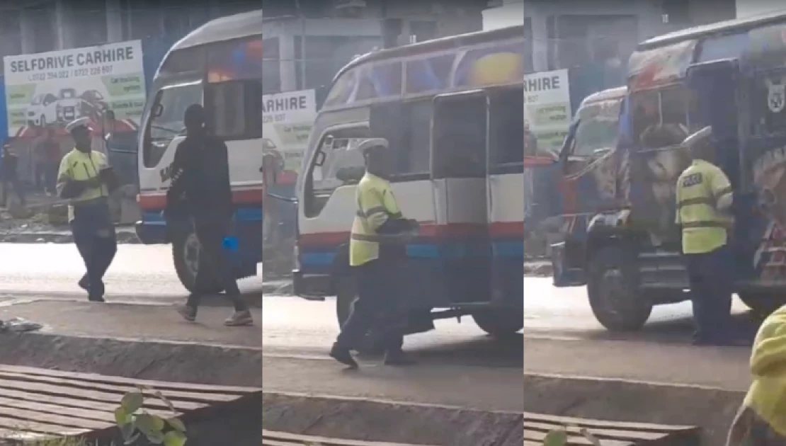 Traffic police officer caught on camera collecting bribes suspended