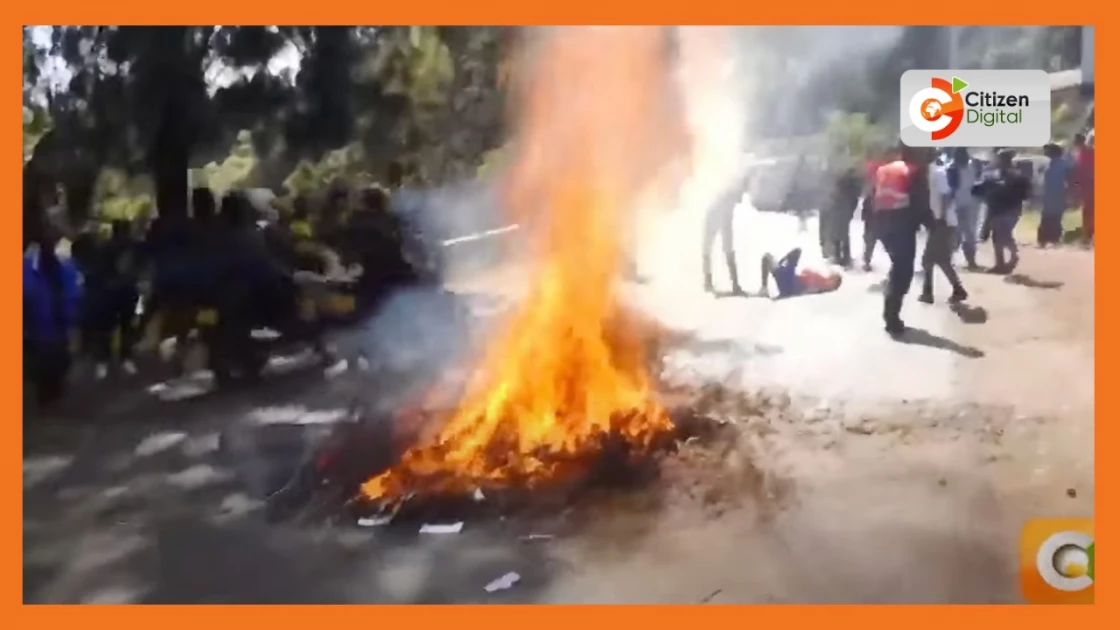 'No Gachagua, No government': Nyeri residents protest against Gachagua ...