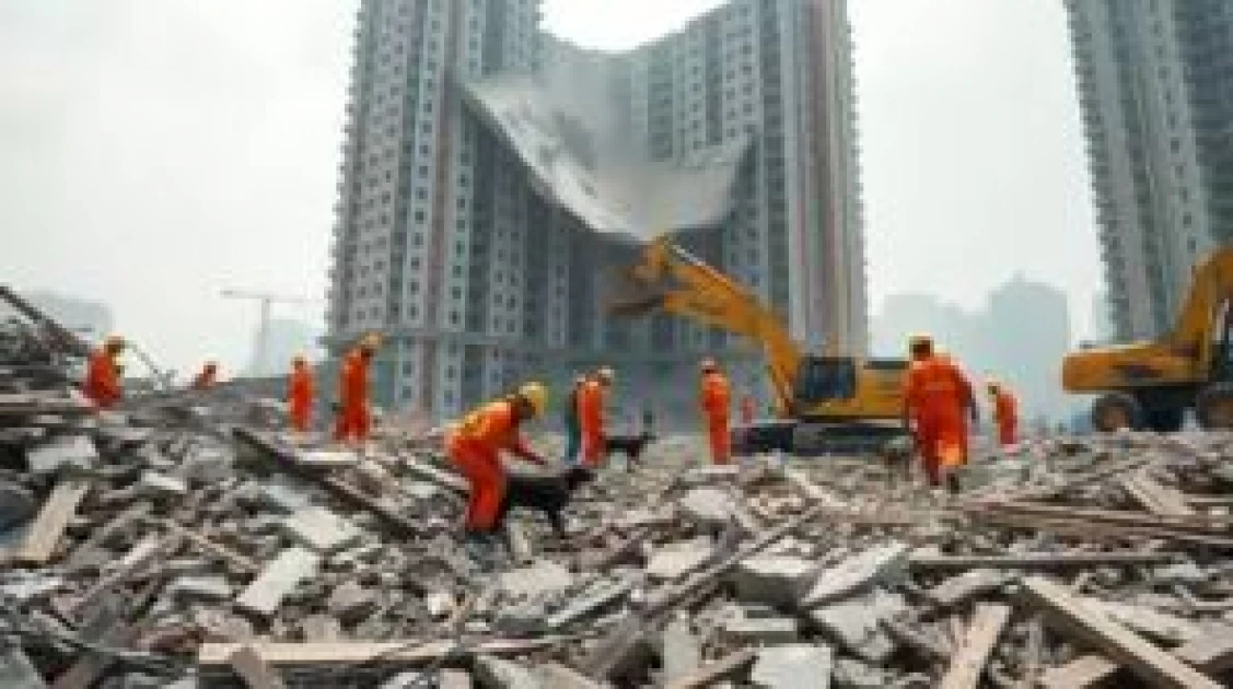 13 missing after south China railway construction site collapse