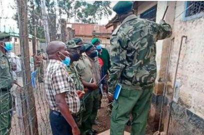 Prisoners who were arrested after escaping from Nanyuki GK Prison ...